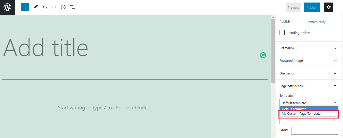 How to Create a Custom Page Template in WordPress? - YourBlogCoach