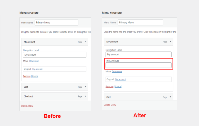 How to Add Title Attribute in WordPress Menu? - YourBlogCoach