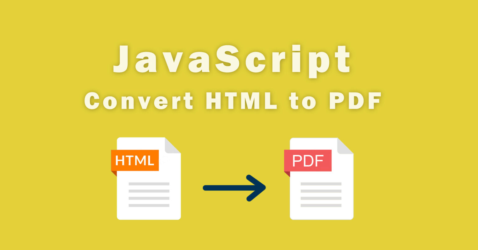 How To Convert Html To PDF Using JavaScript YourBlogCoach